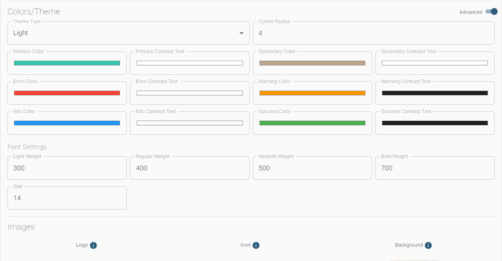 App Settings & Branding - Devless